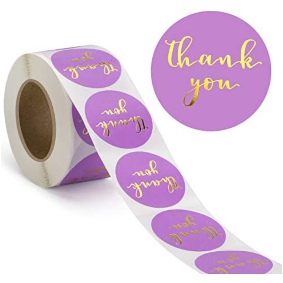 Office | New 10 Stickers Premium Purple With Gold Foil 15 In | Poshmark